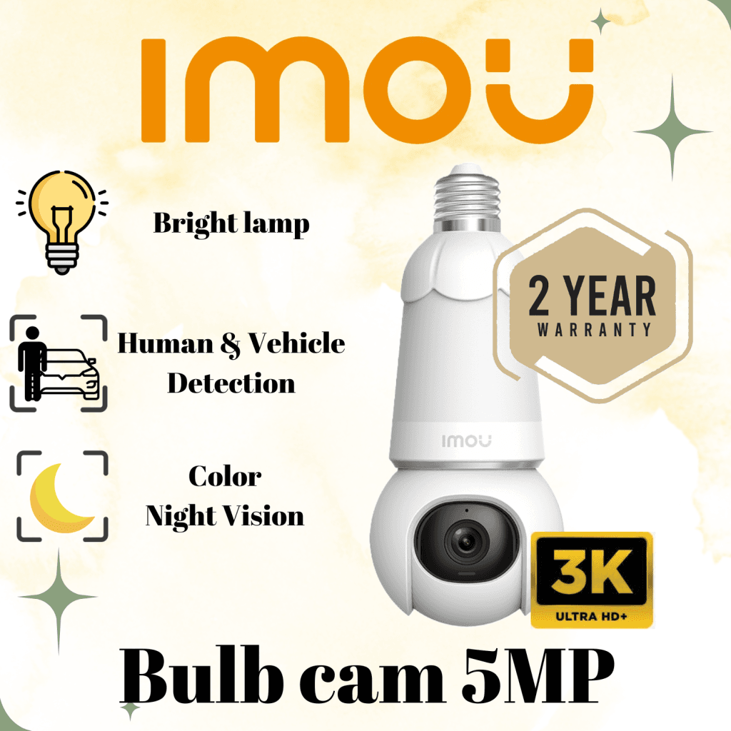 IMOU – BULB CAMERA (5MP) - Trix Network Solution